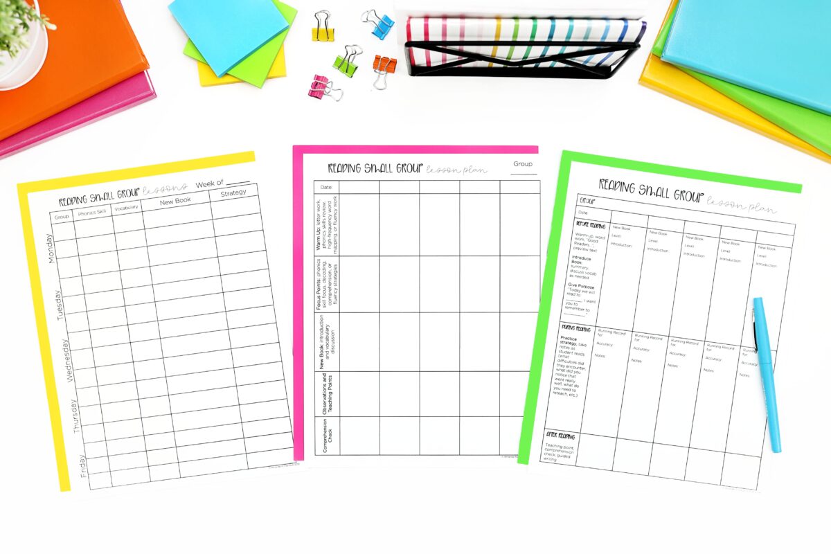 Easy to Use Science of Reading Small Group Template for Lessons - Mrs ...