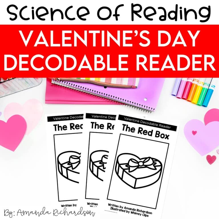Valentine's Day Decodable Reader, Valentine Decodable Book, Reading ...