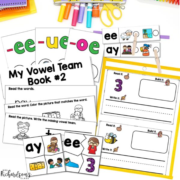 6 Easy Activities to Help Teach Vowel Teams - Mrs. Richardson's Class