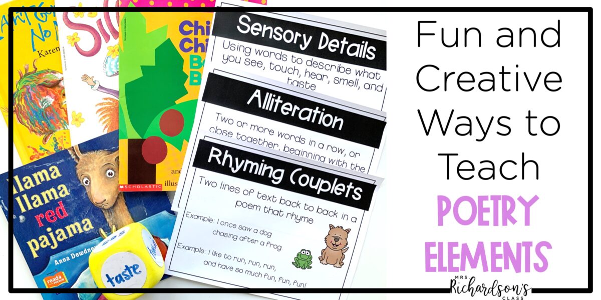 Fun and Creative Ways to Teach Poetry Elements in Elementary - Mrs ...
