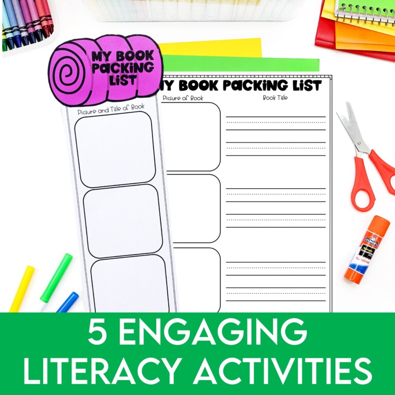 Reading Camp, Camping Themed Reading Activities, Literacy Campout, End ...