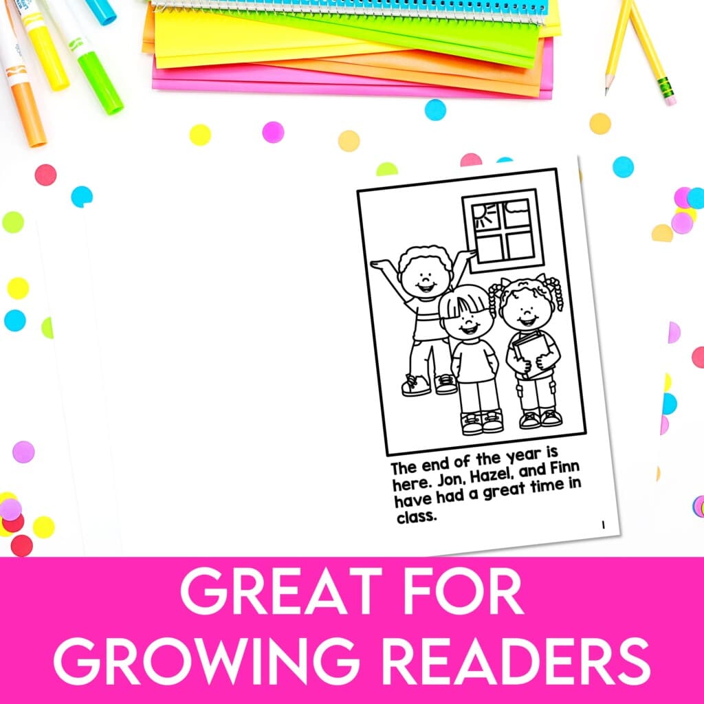 End of Year Decodable Reader, End of Year Activities Kindergarten ...