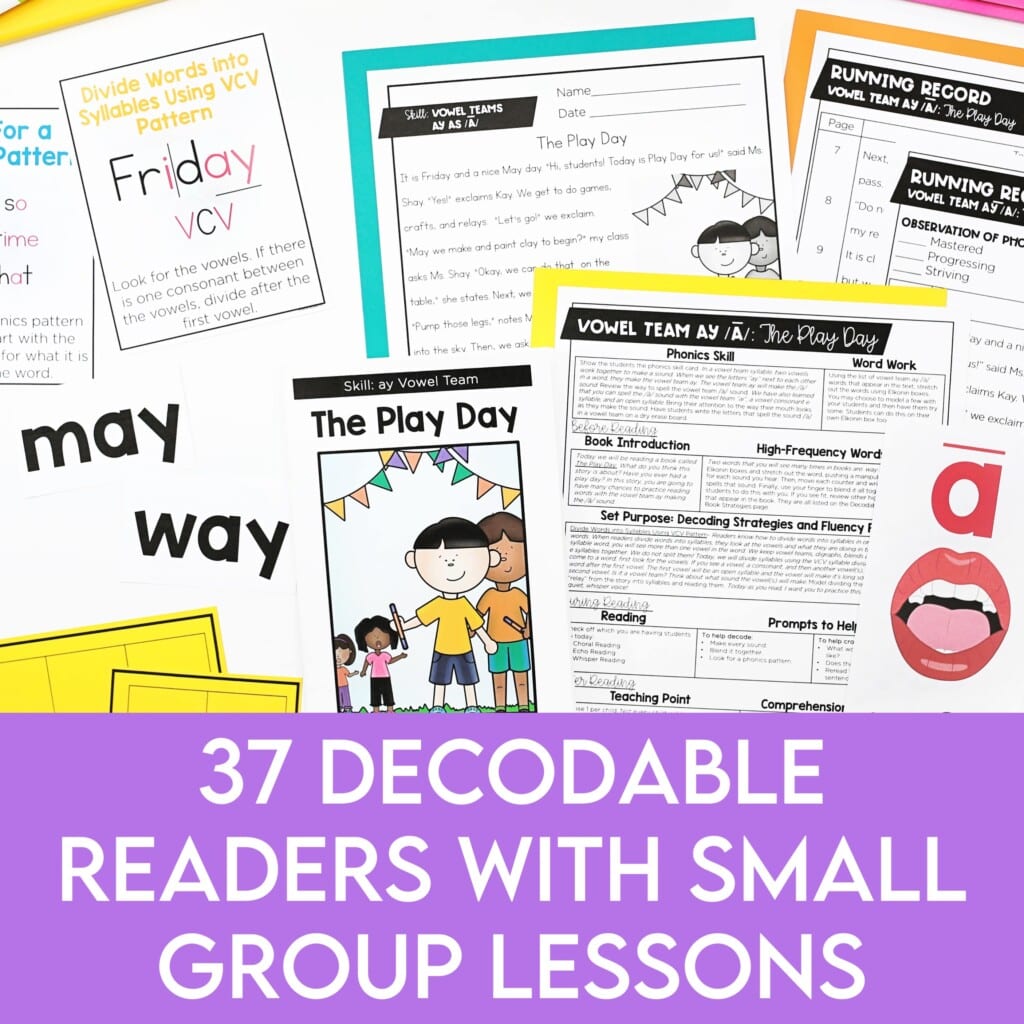 Science of Reading Small Group Lesson Plans, Decodable Readers ...