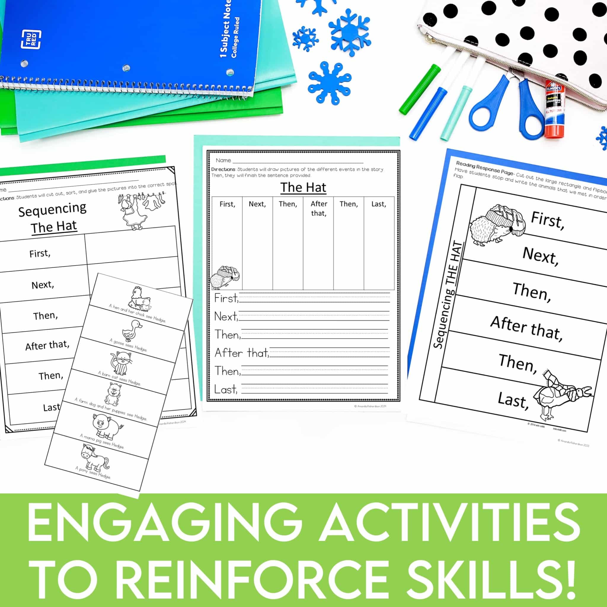 The Hat Read Aloud Books and Activities | Sequencing Stories with ...