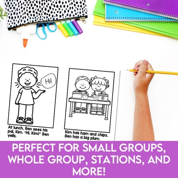 Back to School Decodable Reader 1st Grade, Back to School Activities ...
