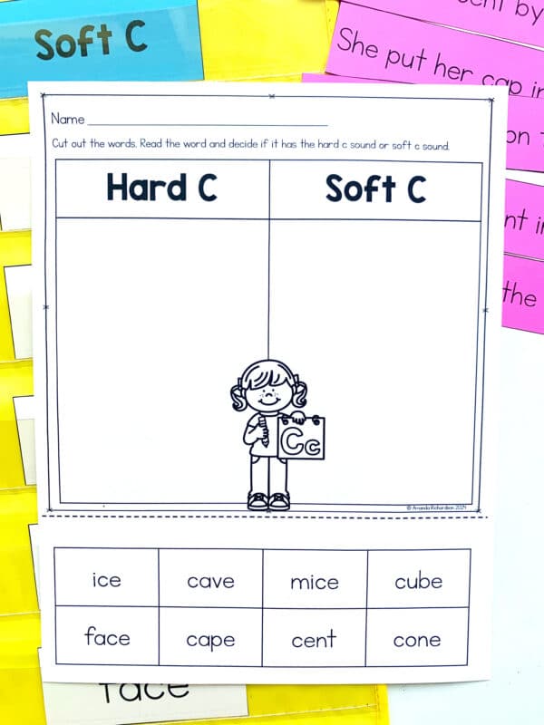 How To Master Hard C Soft C Rules: Activities and Freebies - Mrs ...