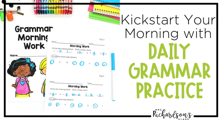 Kickstart Your Morning with Daily Grammar Practice - Mrs. Richardson's ...