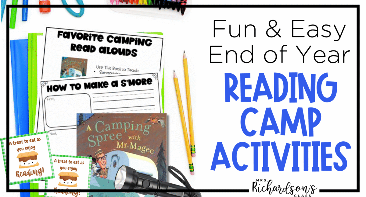 Fun and Easy End of Year Reading Camp Activities: A How-To - Mrs ...