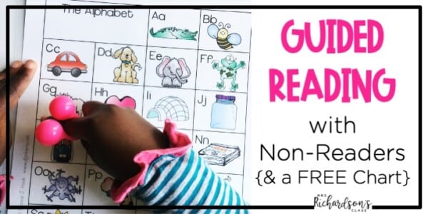 Guided Reading with Non-Readers {& a FREE Chart}